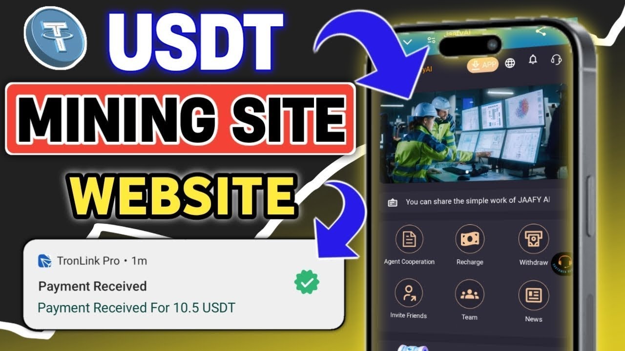 Best Crypto Cloud Mining Platform 2025 | USDT & TRX Cloud Mining Live Withdrawal Proof 2025 ...